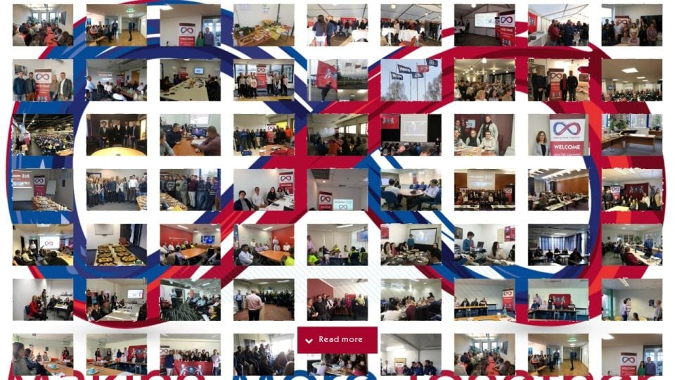 Photo collage - Making More Together staff magazine