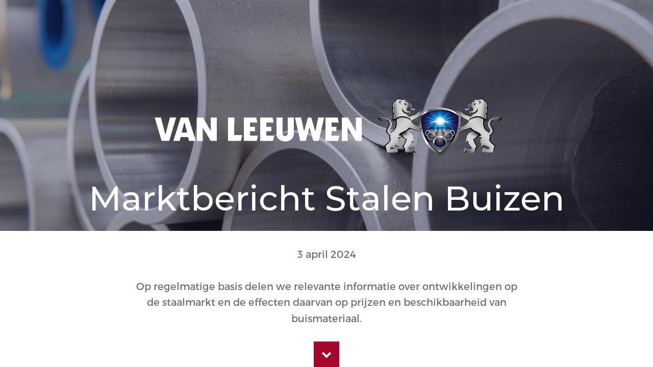Marktbericht Stalen Buizen - Marktbericht Stalen Buizen April 2024