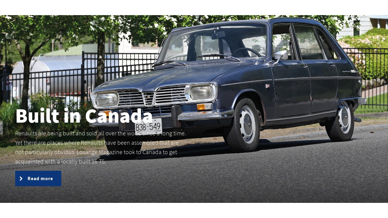 Renault Canada 1965 - 1973 / R16 TS - Losange Magazine