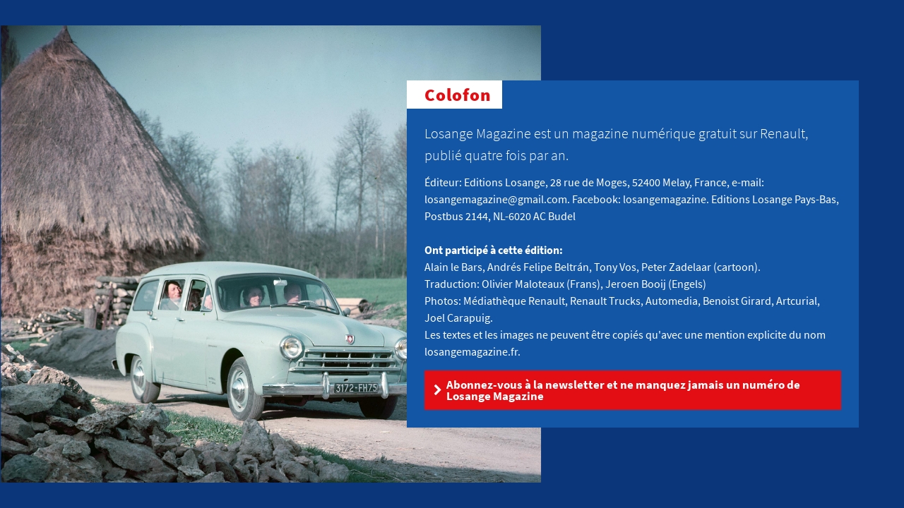 Colofon - Losange Magazine No. 8 hiver 2019