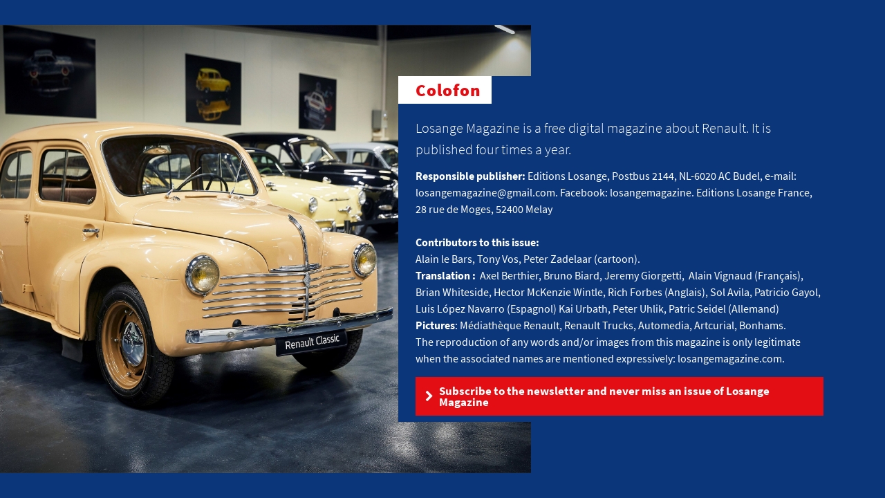 Colofon - Losange Magazine issue 11 autumn 2020