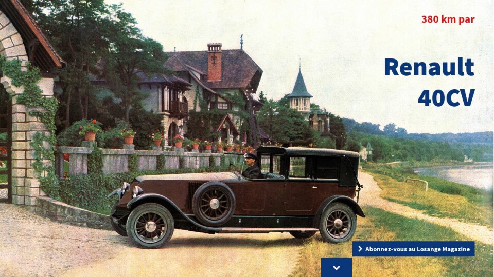 Renault 40CV 1925 - Losange Magazine No. 14 été 2021