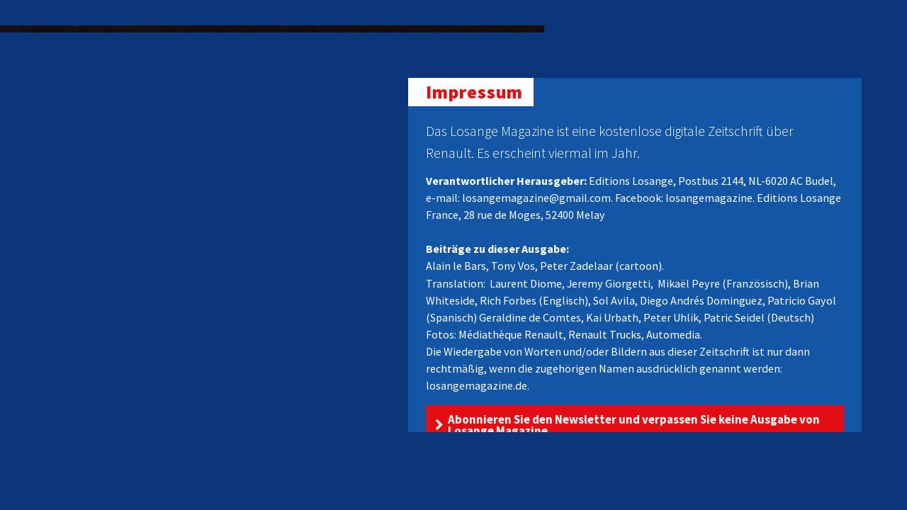 Impressum - Losange Magazine nr. 19 Herbst 2022