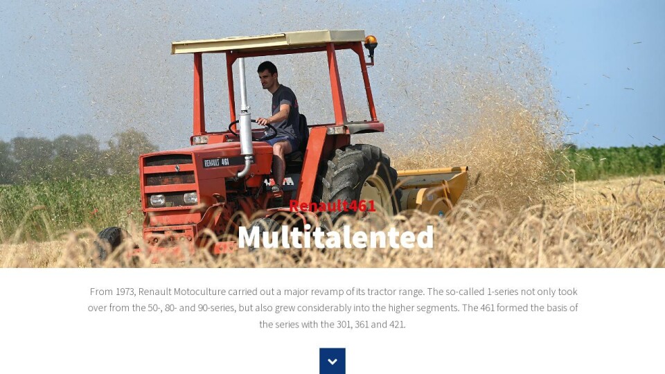 Tracteur Renault 461 1977 - Losange Magazine No. 20 winter 2022