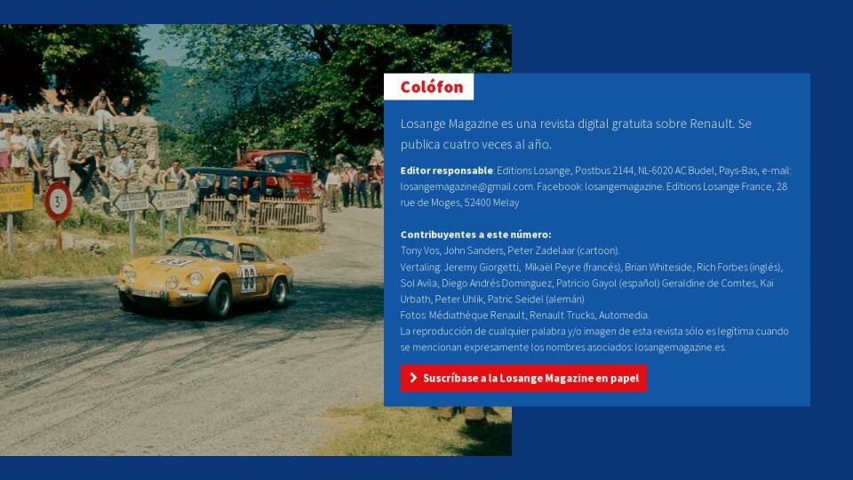 Colófon - Losange Magazine Nr. 23 otoño 2023