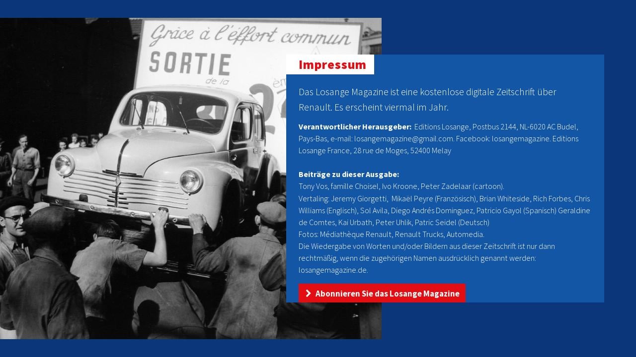 Impressum - Losange Magazine nr. 24 winter 2023