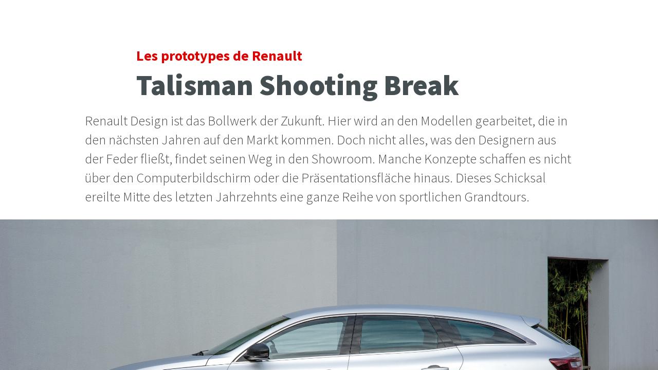 Renault Talisman Shooting Break 2015 - Losange Magazine Nr. 25 Frühjahr ...