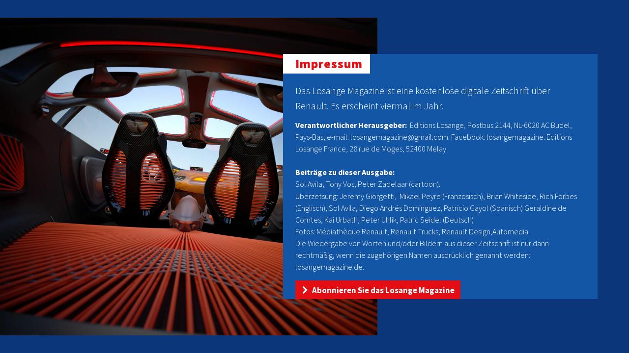 Impressum - Losange Magazine Nr. 25 Frühjahr 2024