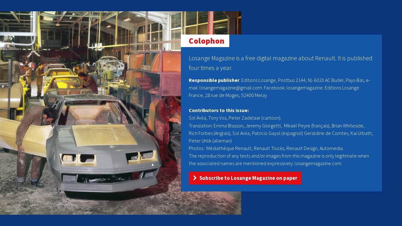 Colofon - Losange Magazine no. 26 summer 2024