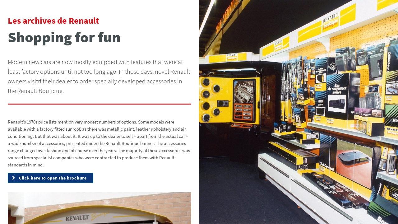 Brochure Renault Boutique - Losange Magazine