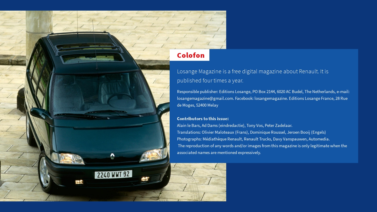 Colofon - Losange Magazine