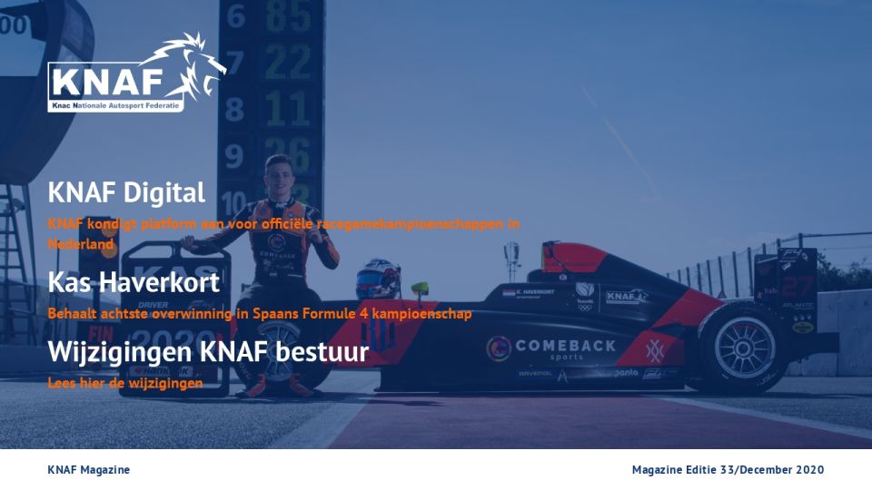 Cover - KNAF Magazine editie 33 - december