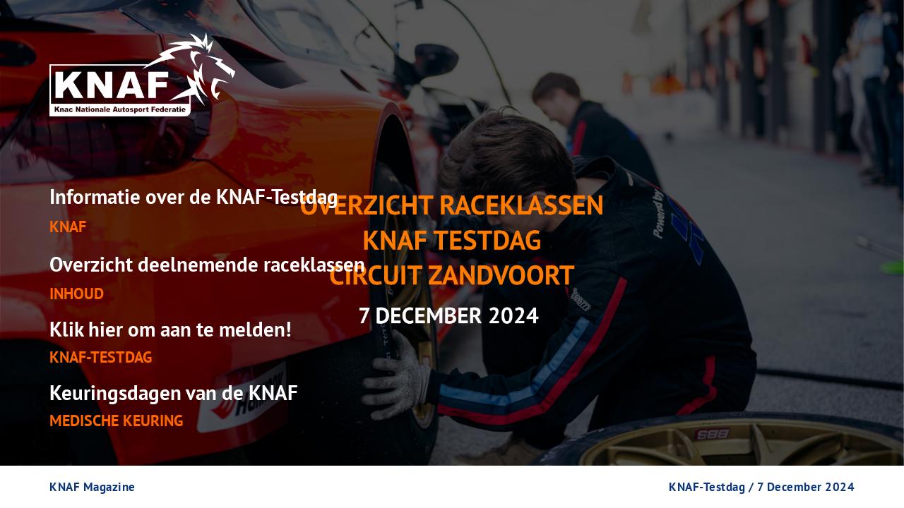 KNAF Magazine - testdag 7 december - KNAF Testdag 7 December 2024 ...